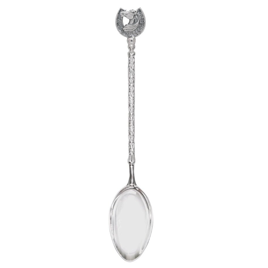 Серебряная ложка Подкова с лошадью (Подарок на Год Лошади)