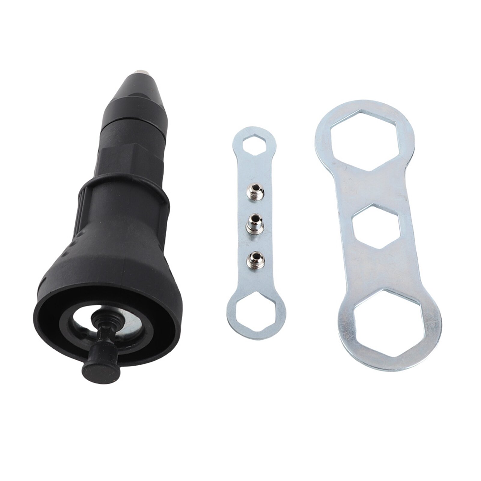 Адаптер для электрического заклепочного пистолета, набор инструментов для заклепки, адаптер для сверла-заклепки 2,4~4,8 мм (черный)