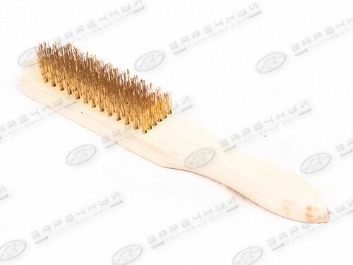 Щетка по металлу 6-и рядная деревянная ручка 656066