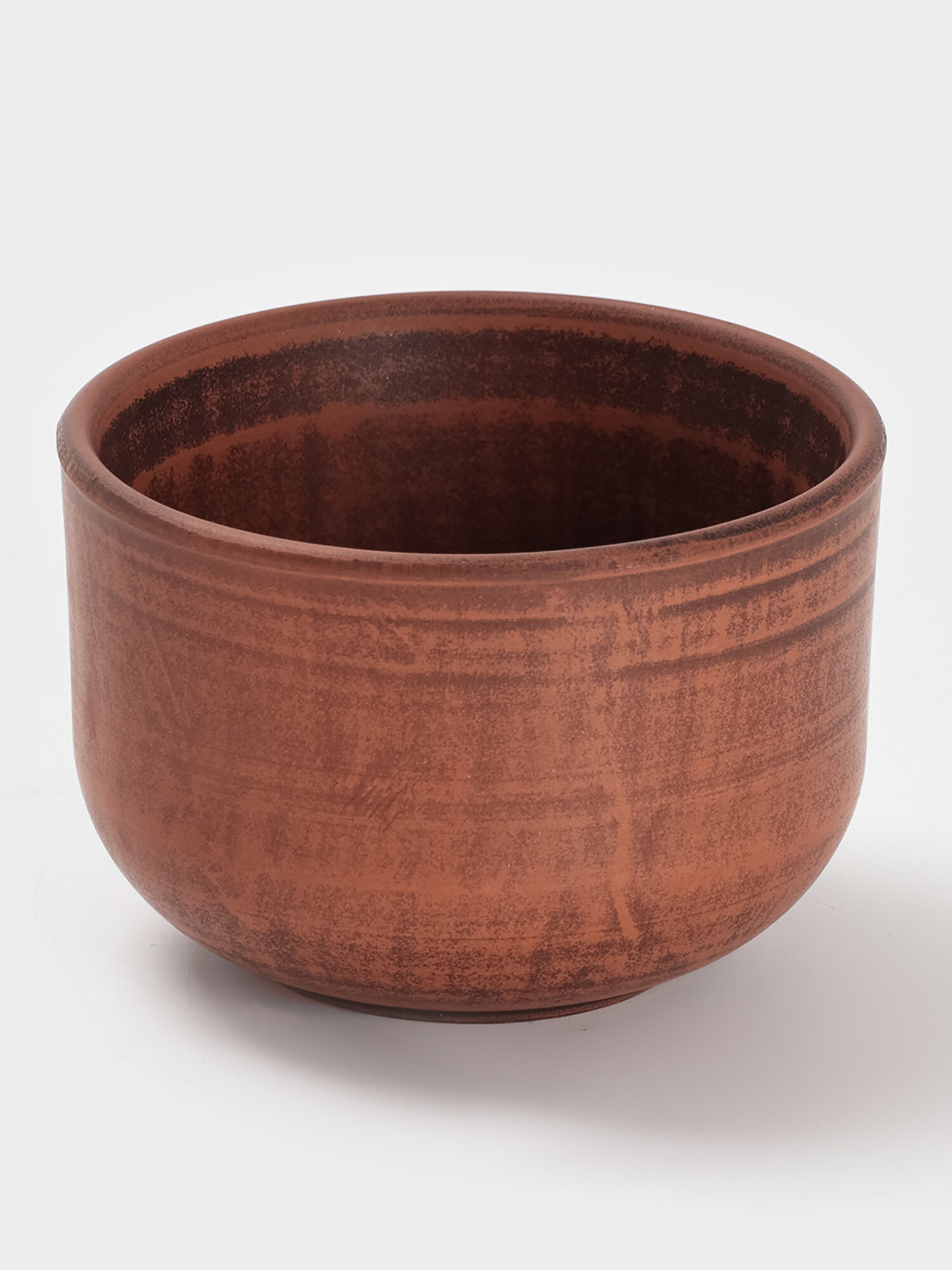 Пиала из красной глины «Гладь», 350 мл, 10×6.5 см, цвет коричневый