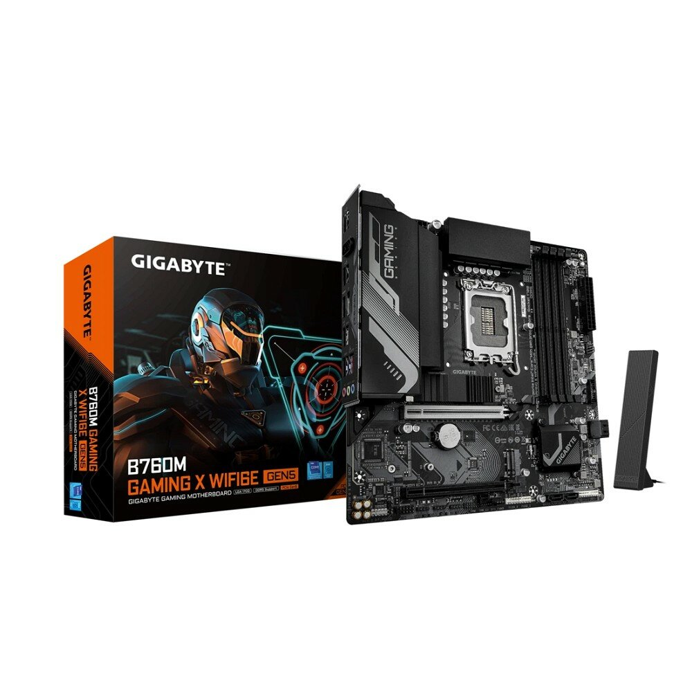 GigaByte Материнская плата B760M G X WF6E GEN5 LGA 1700 4хDDR V 2хM.2