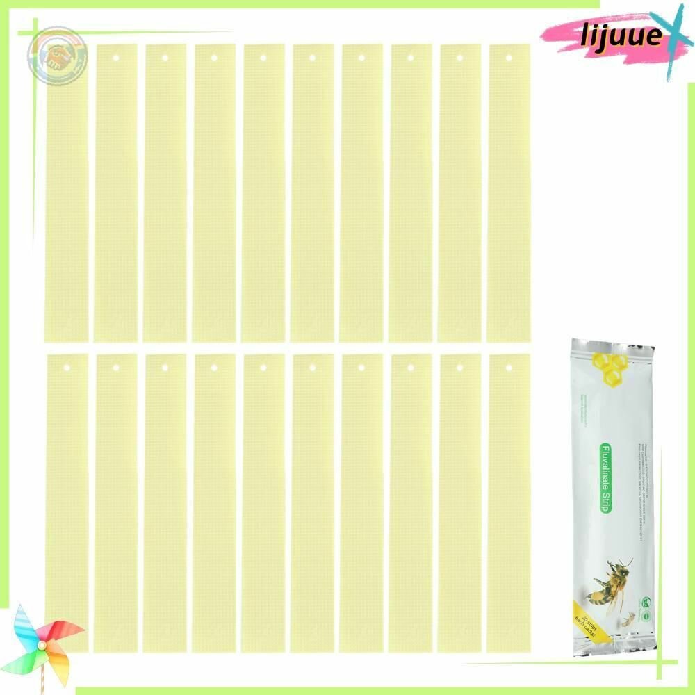 Полоски с флувалинатом от клеща варроа, 20 шт, безопасная защита пчёл, длительное действие, пчеловодческий инструмент для здоровья улья