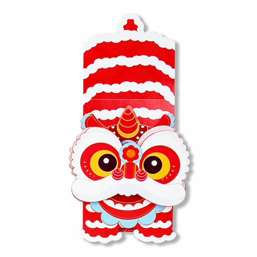 Подарочный пакет, Креативный конверт для лотереи с вытаскиваемым львом - в стиле слепого ящика