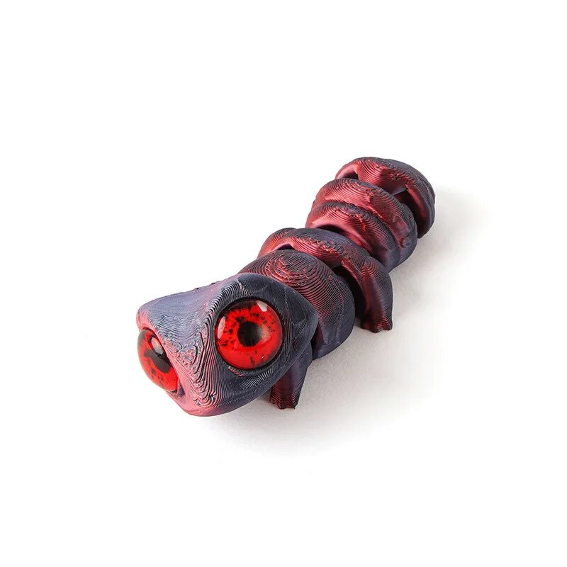 3D-печатные фигурки ящериц Красный, Red Black