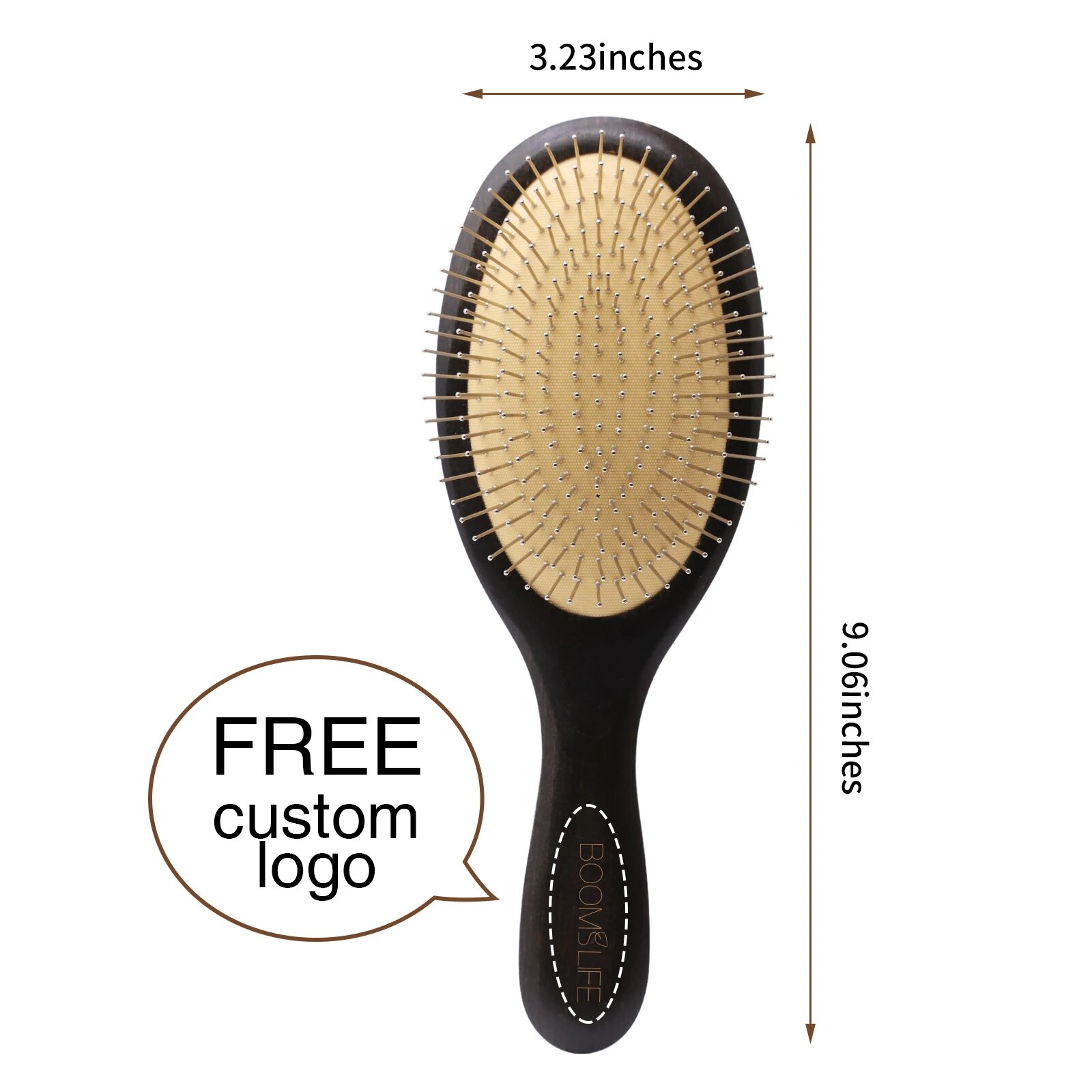 Гребень для волос BOOMSLIFE, steel brush custom