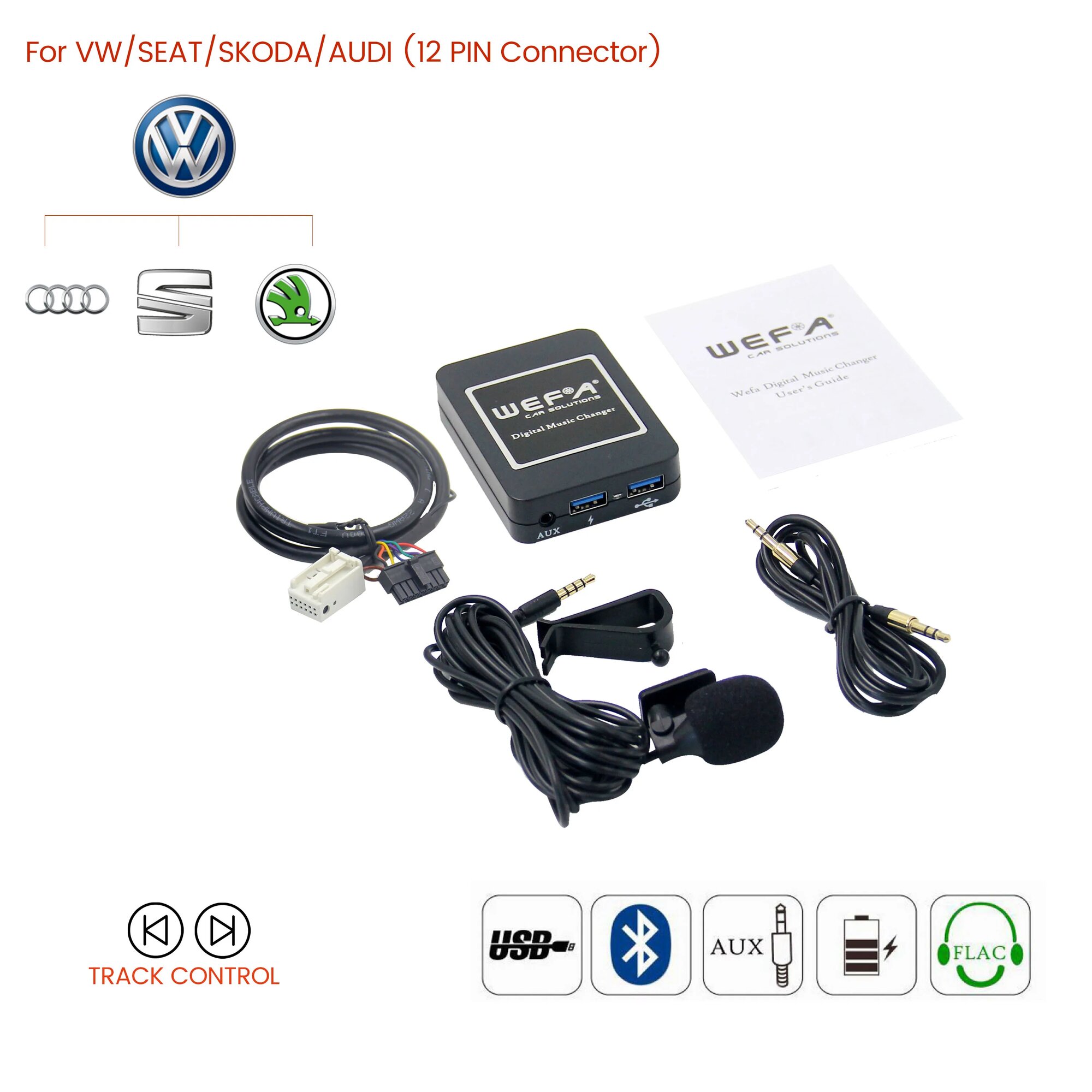 Bluetooth-адаптер Hi-R для автомагнитол VW AUDI SKODA SEAT