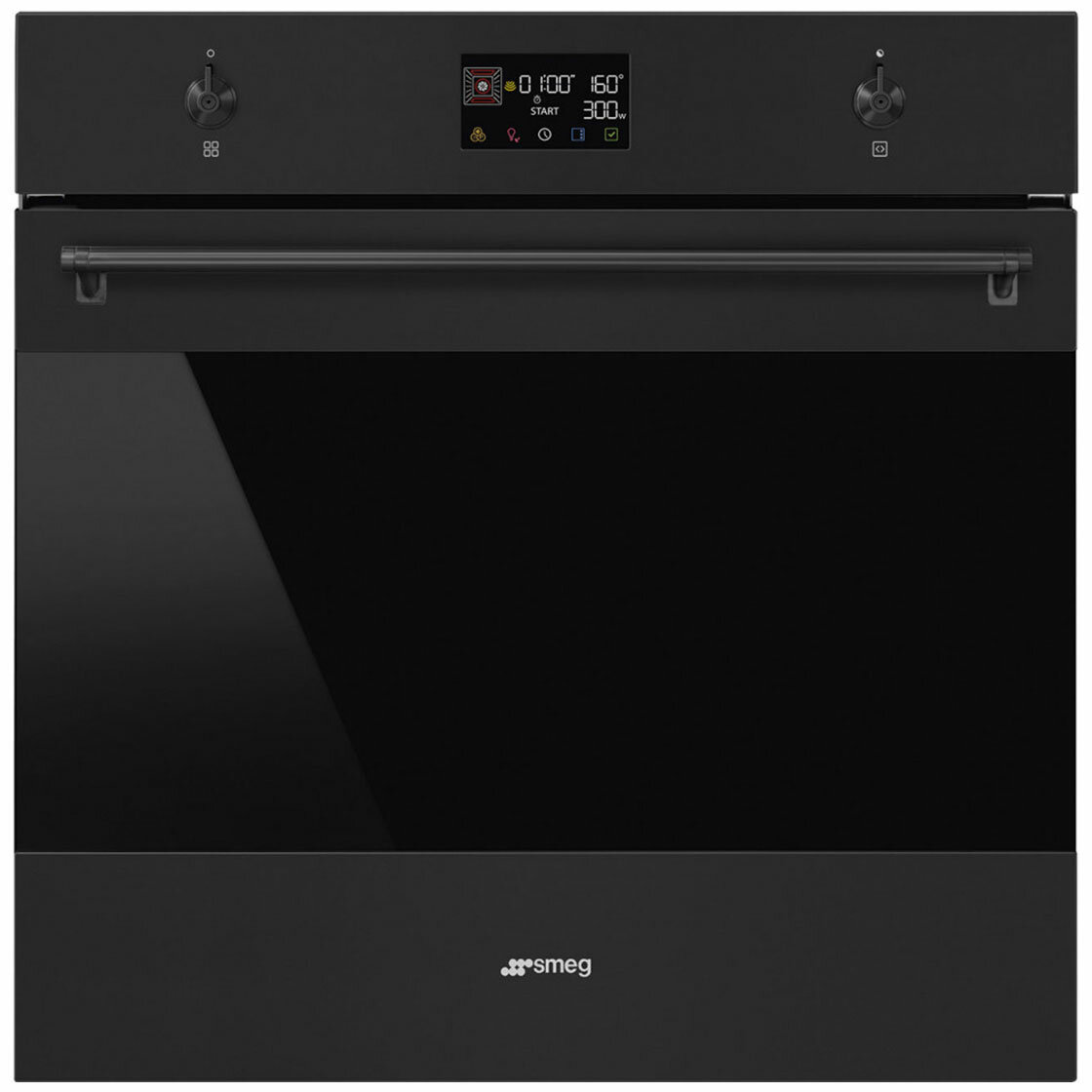 Электрический духовой шкаф Smeg SO6302M2N 59 см, 68 л, гриль и конвекция, черный