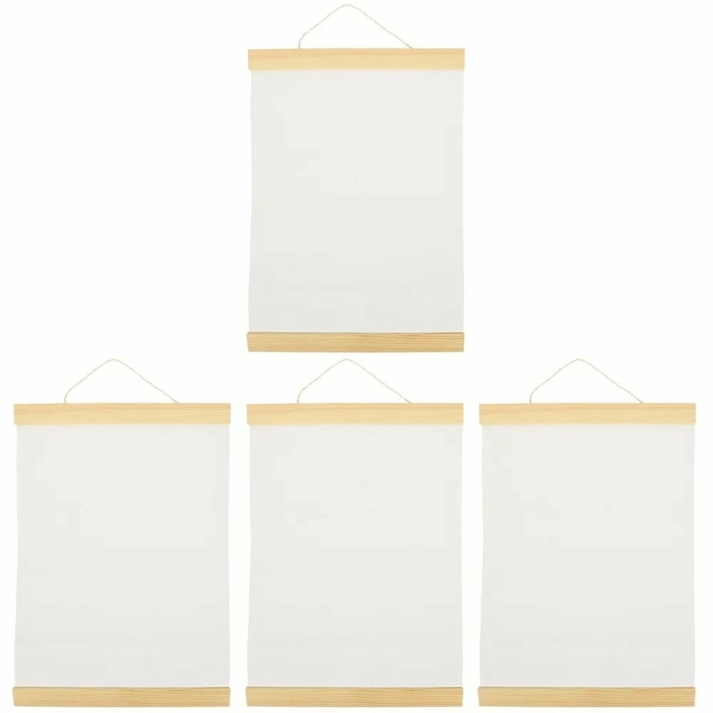 Набор холстов для живописи из дерева и хлопка, 4 штуки, для художественных работ и творчества