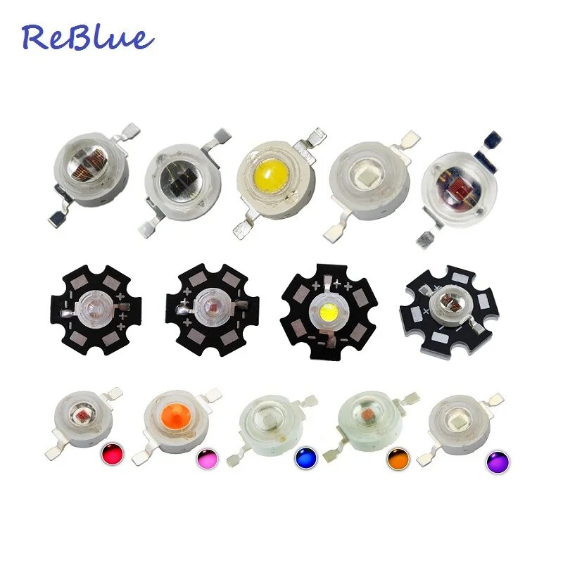 ReBlue светодиодные диоды 1Вт, 3Вт, 5Вт