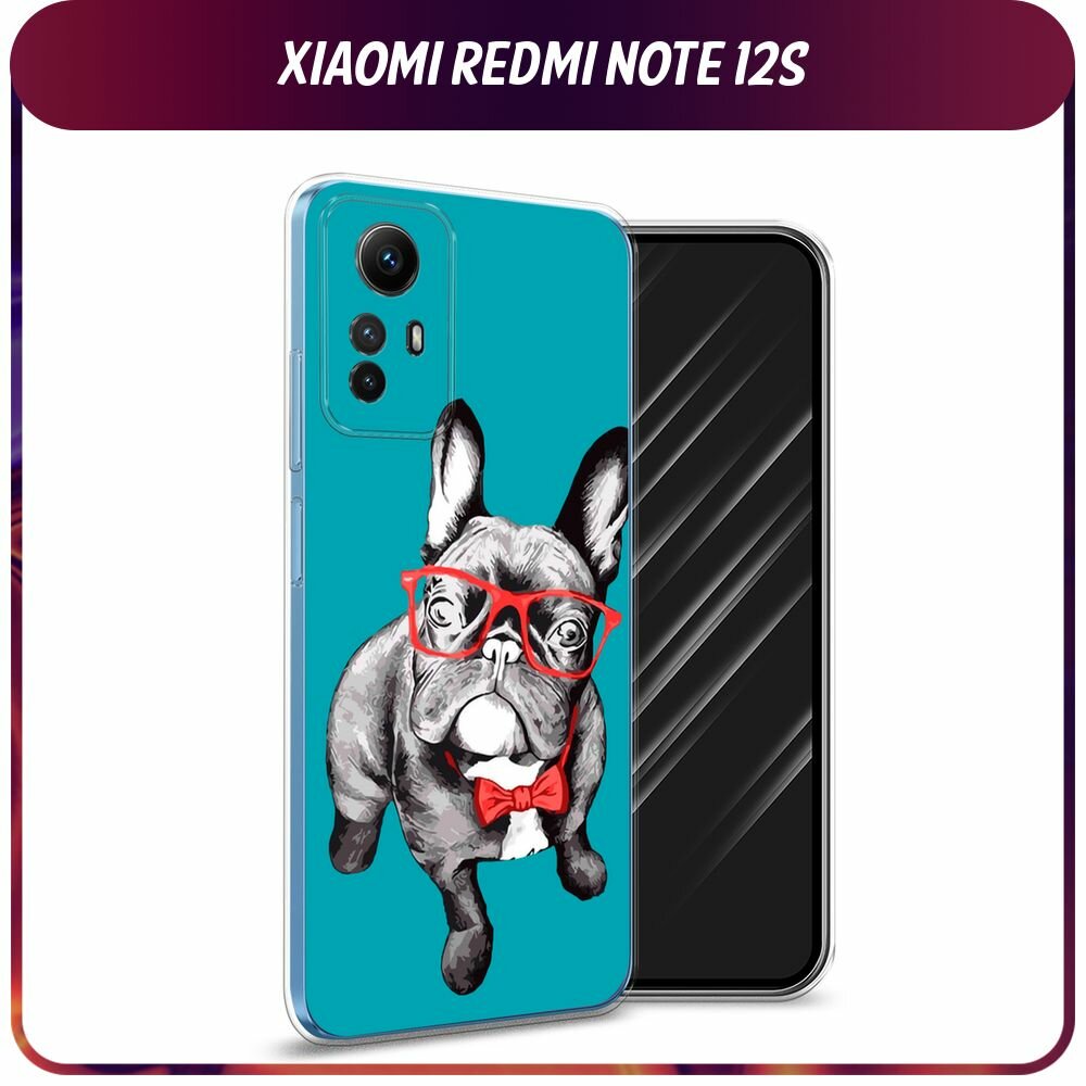 Чехол на Xiaomi Redmi Note 12S / Сяоми Редми Ноут 12S с принтом "Французский бульдог"