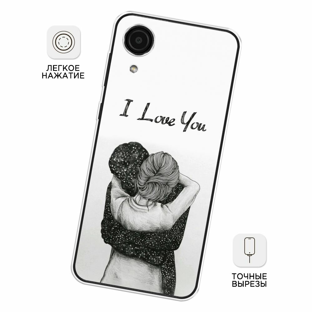 Чехол на Samsung Galaxy A03 Core / Самсунг Галакси А03 Core с принтом I love you 1 — фото 1