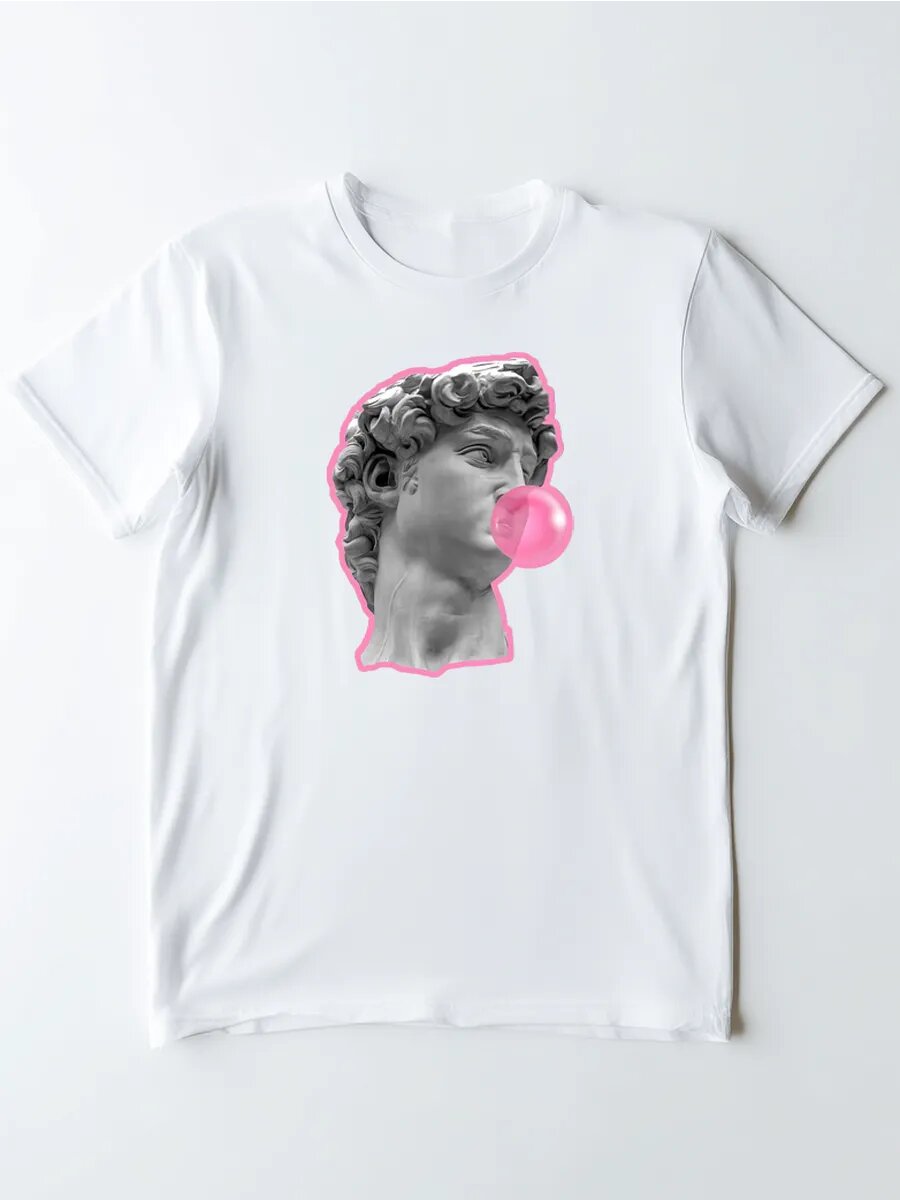 Футболка арт бюст с жевачкой