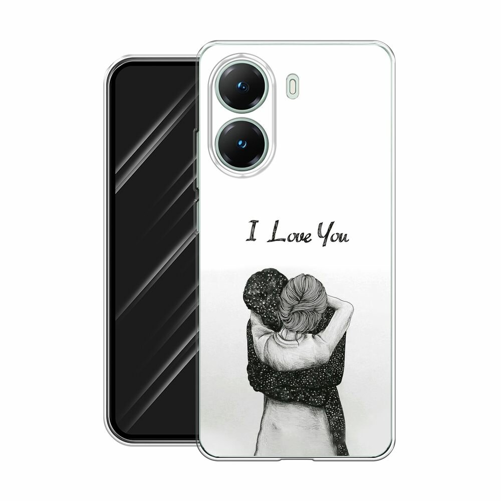 Силиконовый чехол на Poco X7 Pro / Поко X7 Про с принтом I love you 1 — фото 1