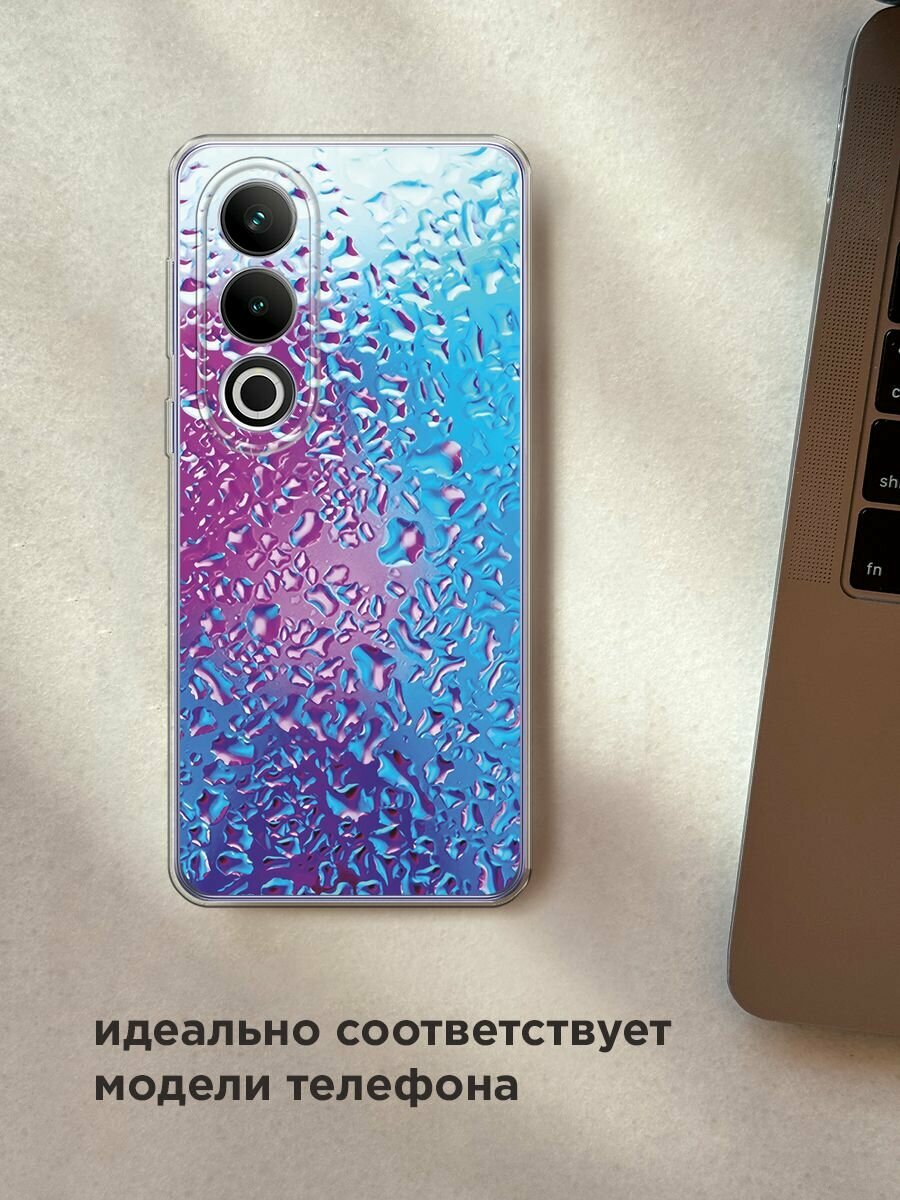 Чехол на Oneplus Ace 3V / Ван Плас Эйс 3V с принтом "Капли на стекле" — фото 1
