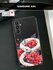 Чехол на Samsung Galaxy A34 / Самсунг A34 с принтом "Белая змея в цветах", прозр...