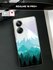 Чехол на Realme 10 Pro+ / Реалми 10 Про+ с принтом "Синяя снежная гора", прозрач...