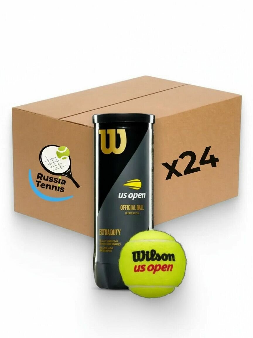 Коробка мячей для тенниса Wilson US Open 72 мяча