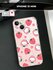 Чехол на Apple iPhone 13 mini / Айфон 13 мини с принтом "Кудрявый пес в клубнике...