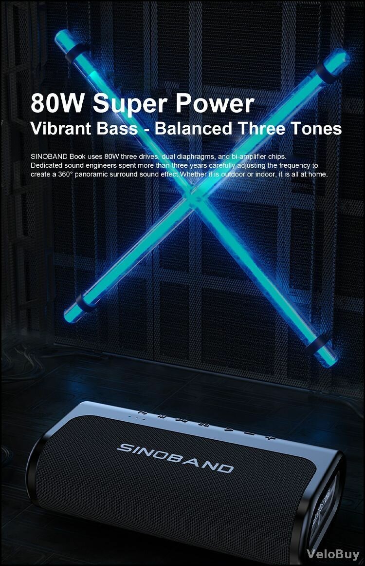 Эксклюзивный музыкальный центр XDOBO Book 80W с мощным наружным басом, защищенный по стандарту IPX5, представляет собой портативный Bluetooth динамик