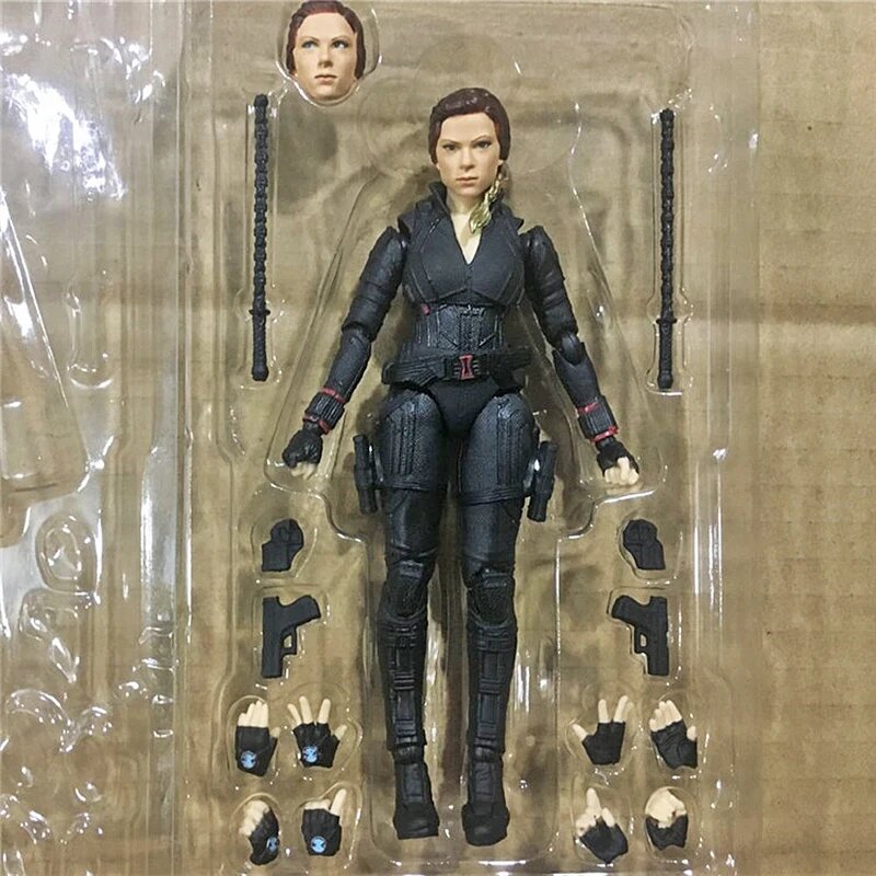 Shf Черная Вдова Фигурка Мстители Конец игры Наташа Романоффи Фигурки 15 см ПВХ Коллекционная модель Бесконечной войны игрушки для подарков, No Retail Box, Унисекс