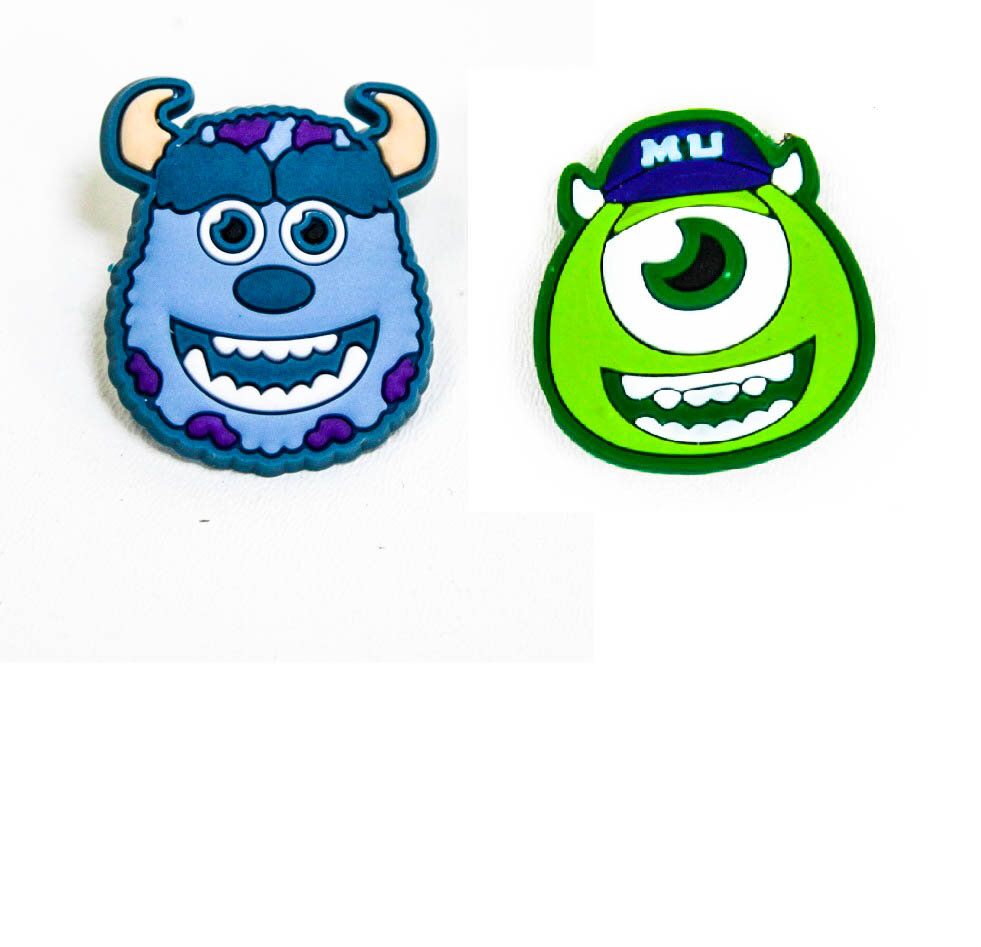 Джиббитсы, украшение для обуви. Украшение для кроксов Crocs, сабо. Салли и Майк Вазовский - Корпорация монстров