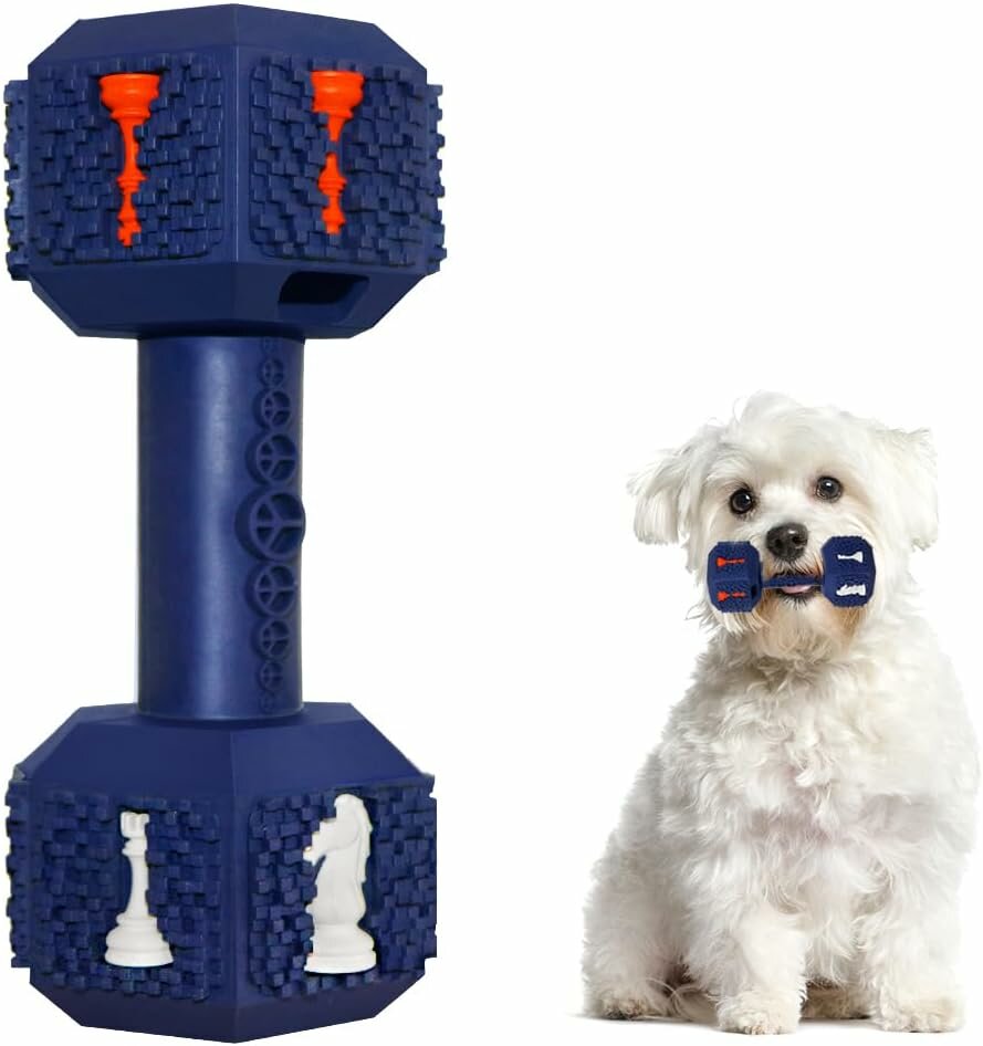 Прочная жевательная игрушка для собак крупных пород, Антистресс с ананасовым ароматом, Голубой