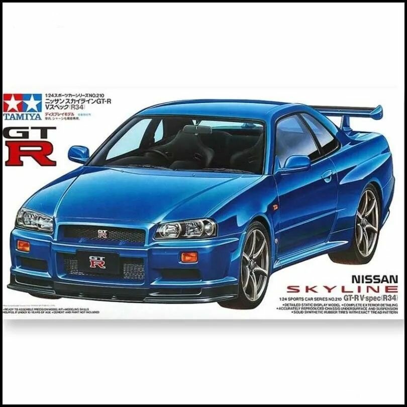 Модель Машинка tamiya 24210 1/24 Nissan GT-R R34 sports car