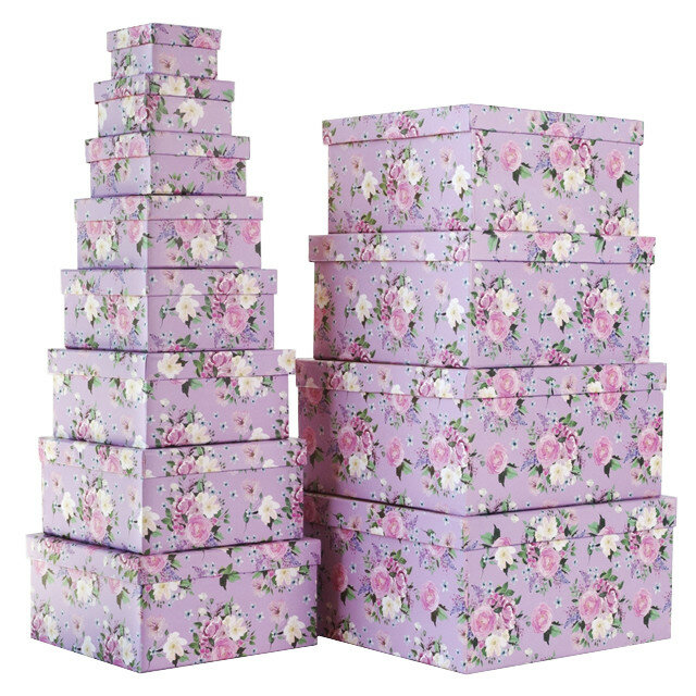 Упаковочная квадратная коробка 20x20x10 см из гофрокартона для хранения и перевозки