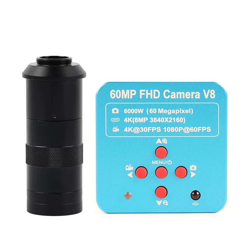 Eakins 60MP 4K HDMI USB Видеомикроскоп-камера 100X Lens