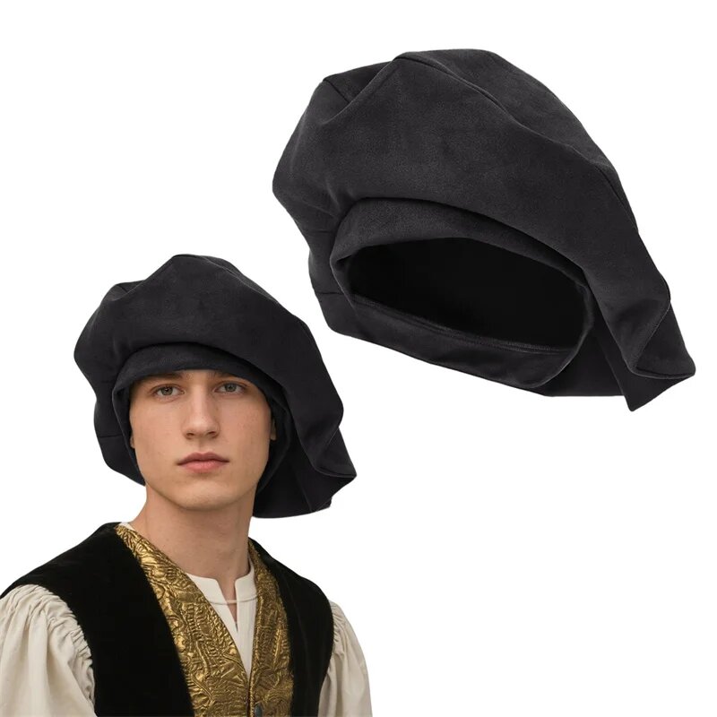 DAZCOS Бархатный берет Tudor для взрослых Black