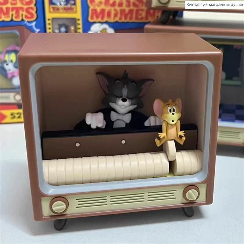 52TOYS-TOM and JERRY Figures/Tom и Jerry Классические Моменты Серия Фигурки, Изысканный подарок,9cm