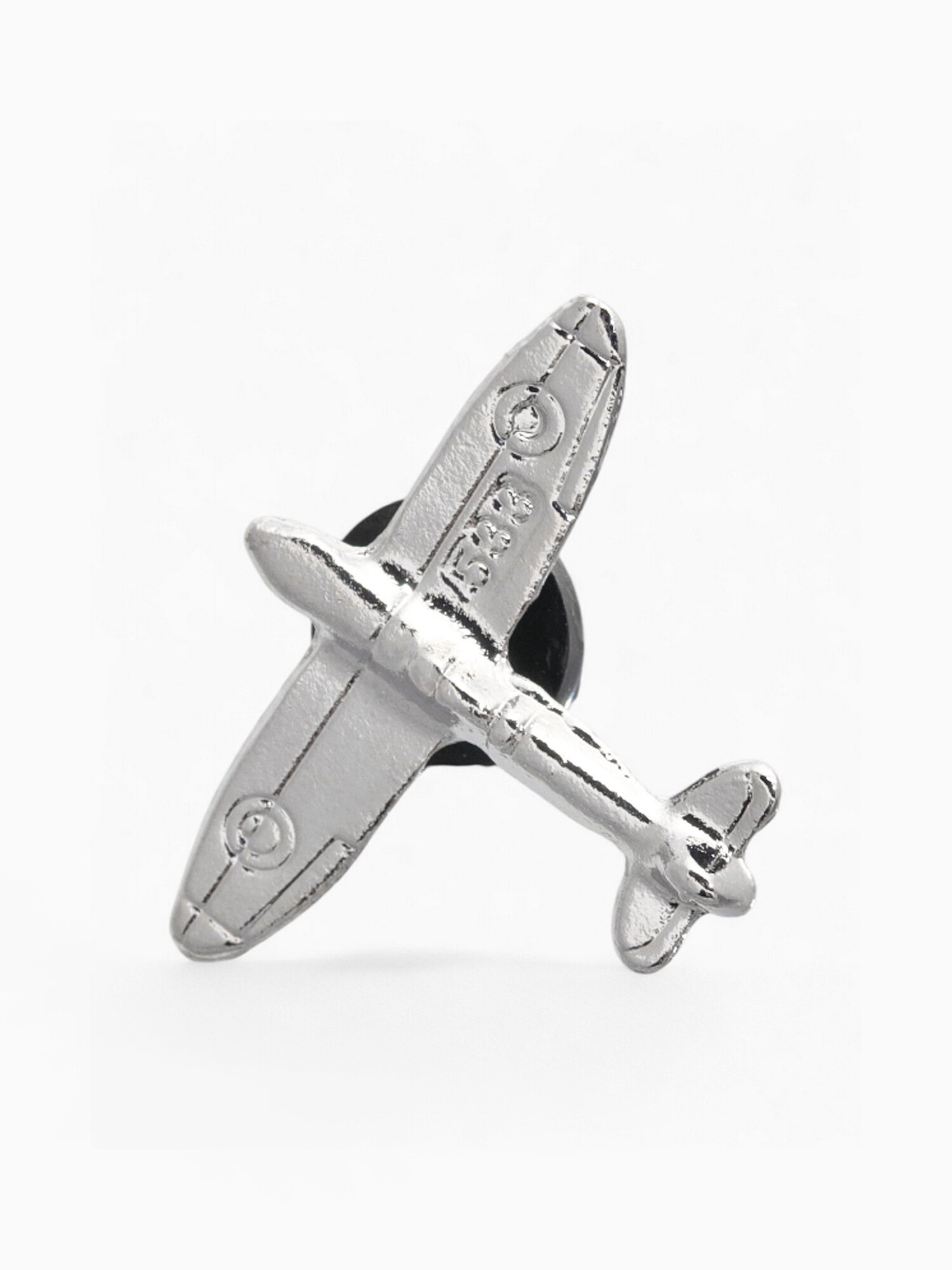 Значок «Самолёт», цвет серебро