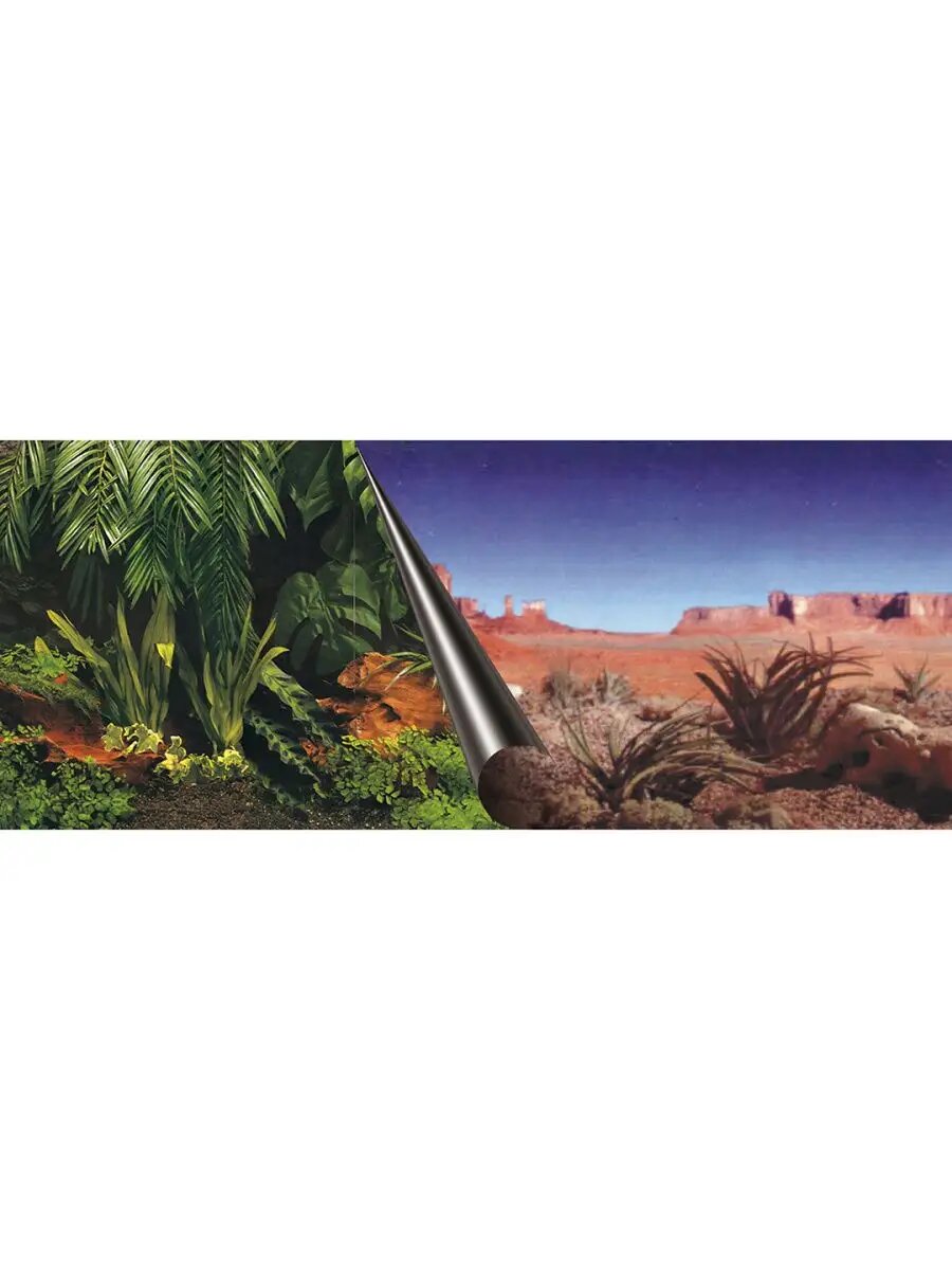 Фон для аквариумов "Jungle & desert", 120х50см