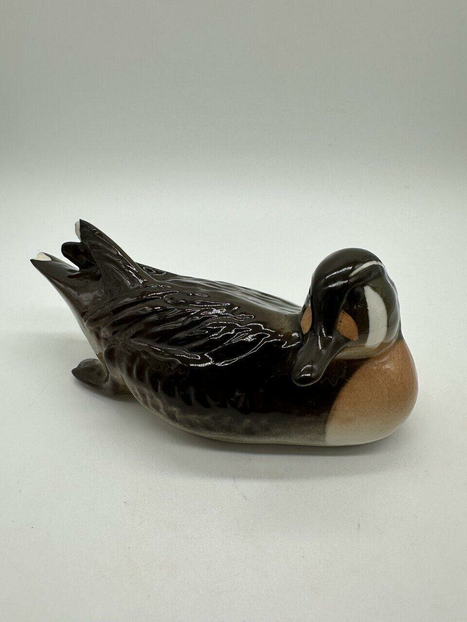 Статуэтка Уточка Лфз Фарфор 1970 год винтажная