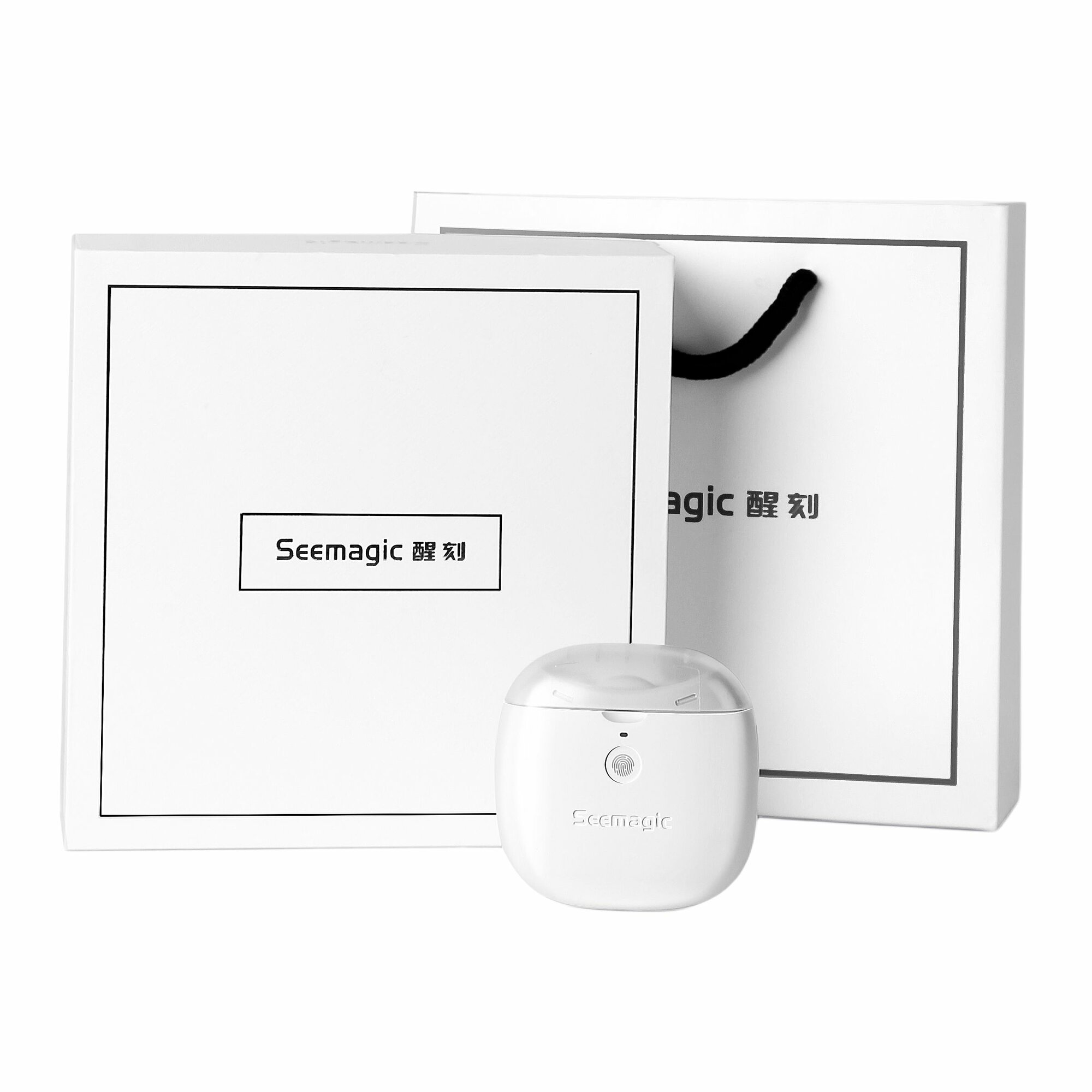 Электрический маникюрный клипер Seemagic SMPH ZJD03S, ivory white, полностью автоматическая резка и шлифовка