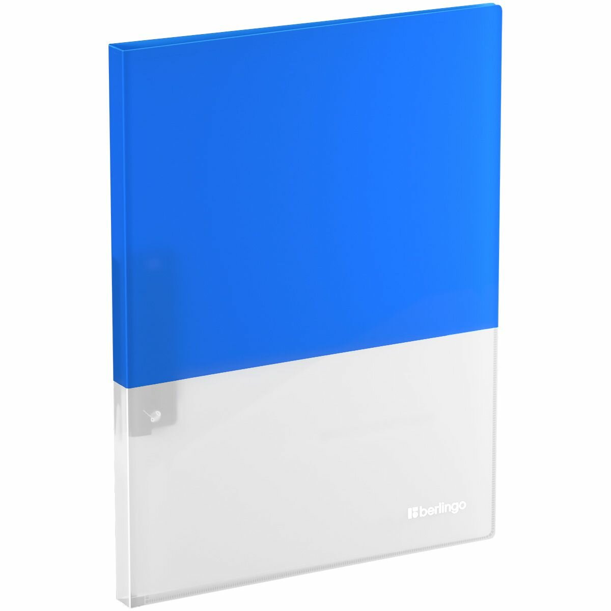 Папка с зажимом Berlingo Semicolor (А4, 17мм, 700мкм, с внутр. карманом) голубая (FSc_A4972)
