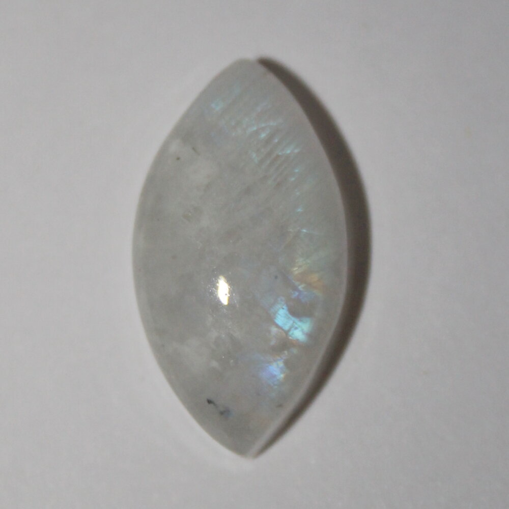 Коллекционный кабошон лунный камень, 23х12х5 мм, Шри-Ланка, «True Stones»