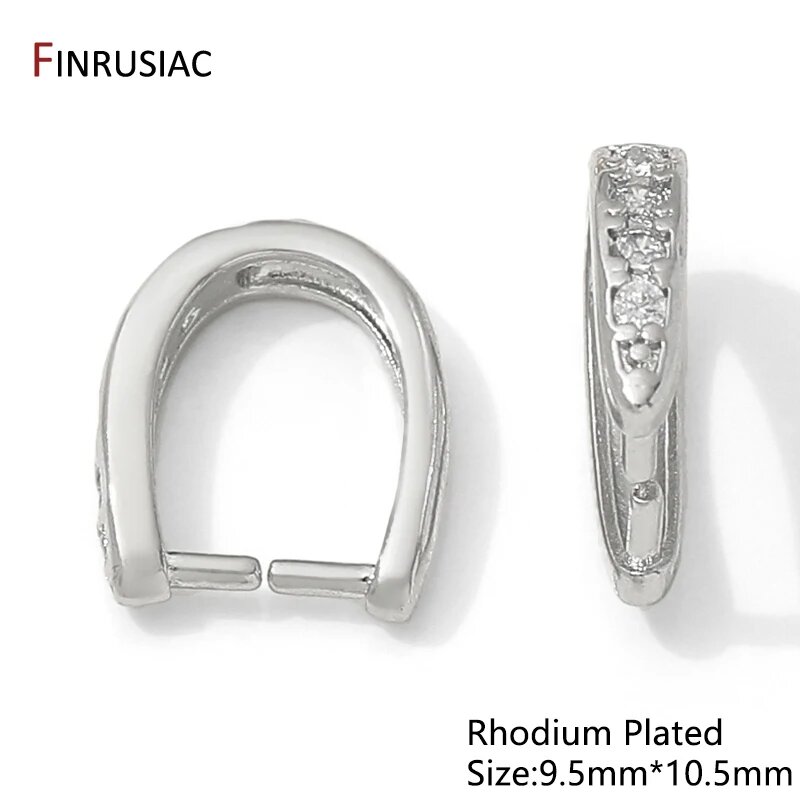 Зажимные бейлы FINRUSIAC, латунь, позолота 14K/18K, 9 шт