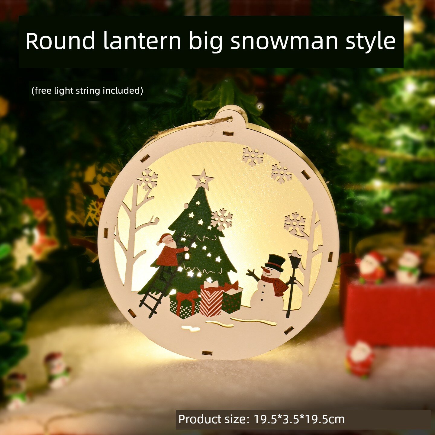 Рождественские материалы для рукоделия, украшения, светящиеся подвесные игрушки, рождественские подарки для