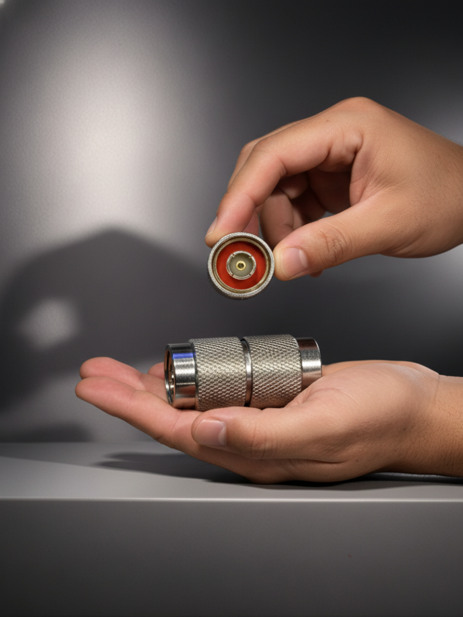 ВЧ переходник N папа (вилка)-N папа (вилка) 5D FB (1 шт.), n male- n male