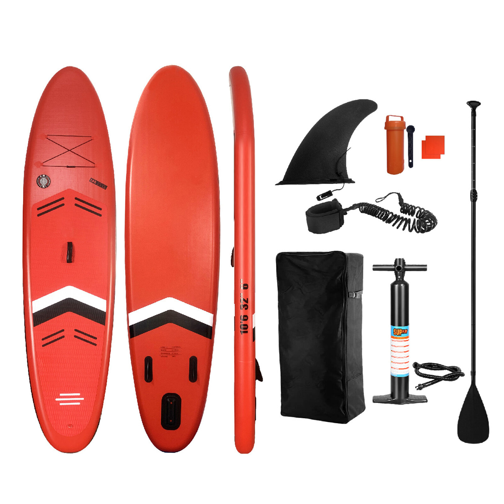 10,6-футовая надувная доска для серфинга на морском пляже, водные лыжи, доска для серфинга с веслом