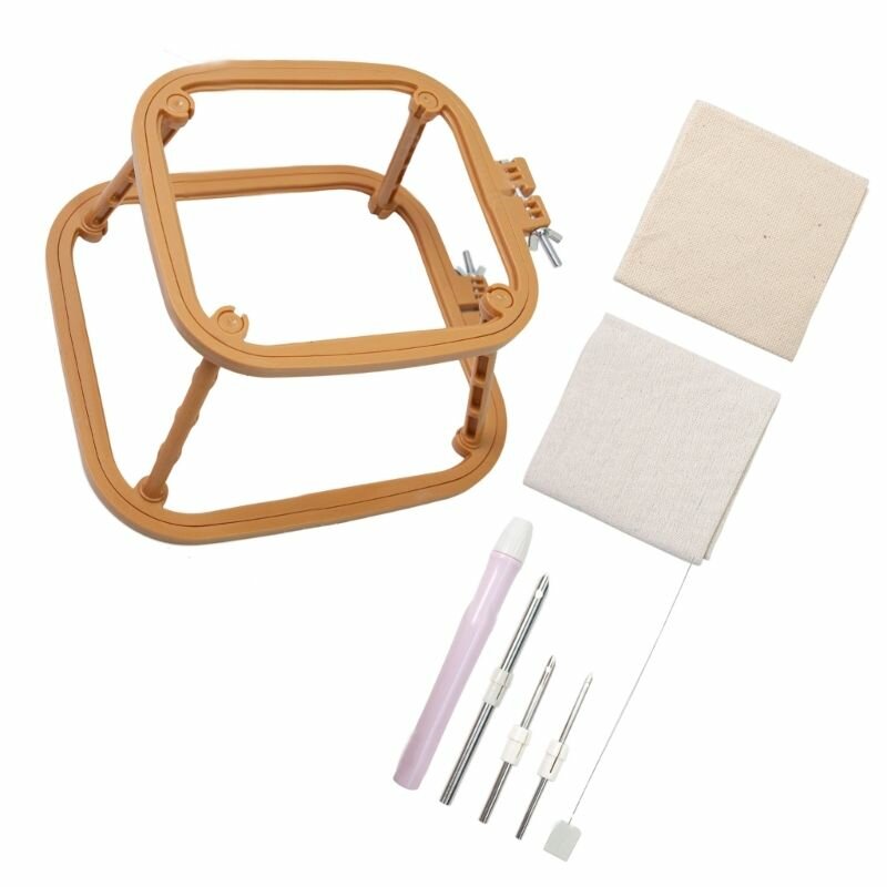 Двухслойная настольная рамка для вышивания-хаки