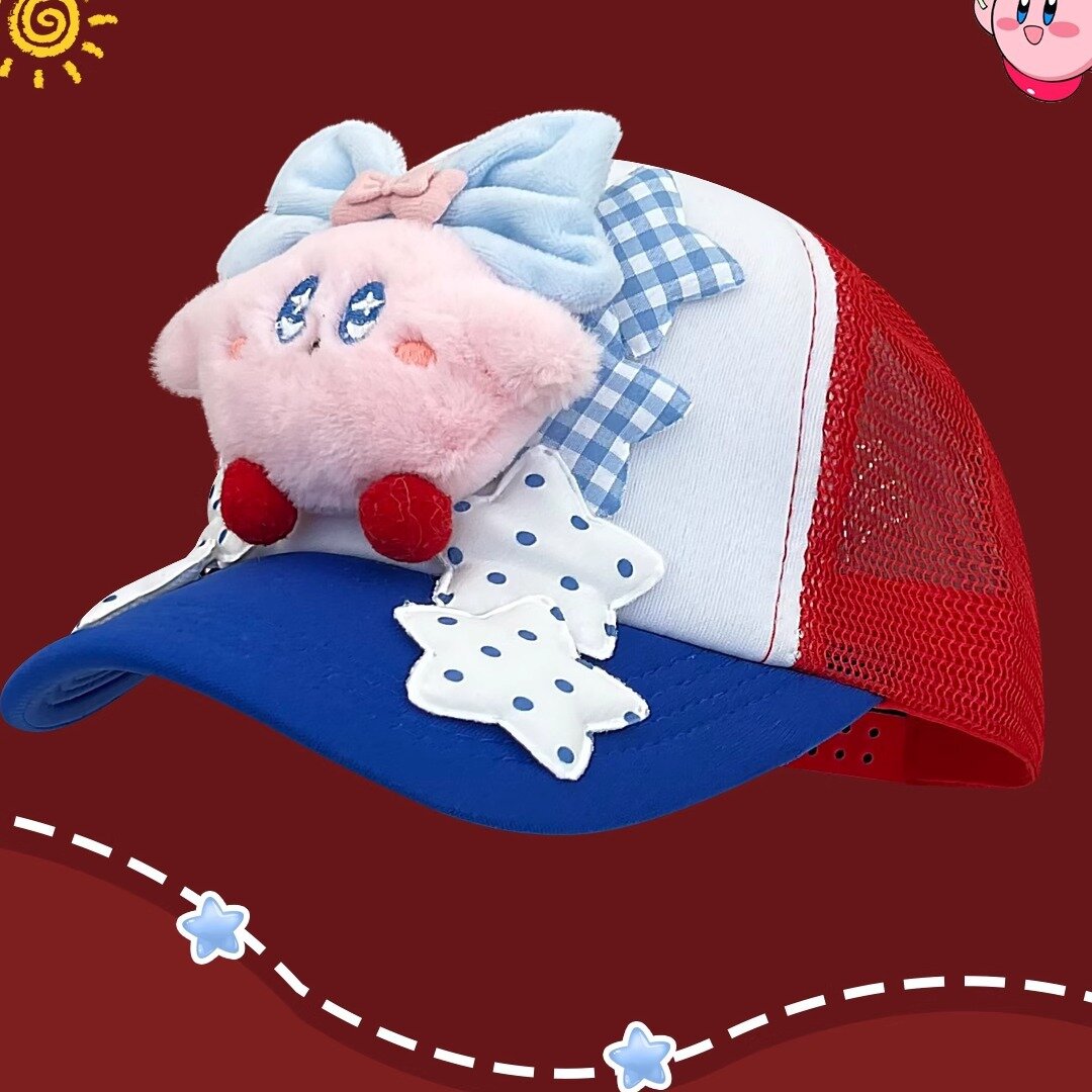 Новинка 2025 года, милая бейсболка со звездой из мультфильма для женщин, летняя универсальная бейсболка с открытым лицом, маленькая фуражка, большая шляпа с козырьком