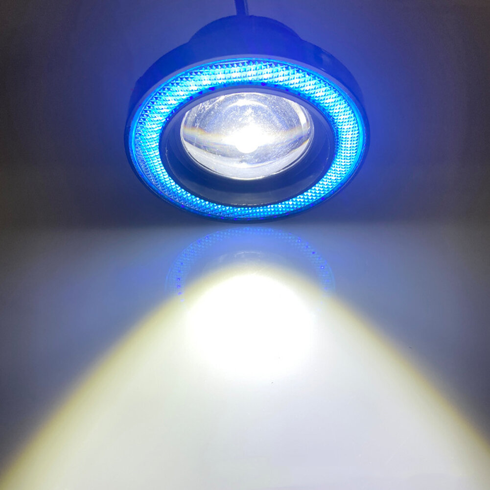 2 шт. 30 Вт автомобильные противотуманные фары DRL COB ангельские глазки водонепроницаемые лампы головного света DC 12 В