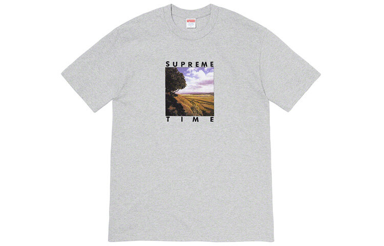 Майка Supreme, размер XL, светло-серый