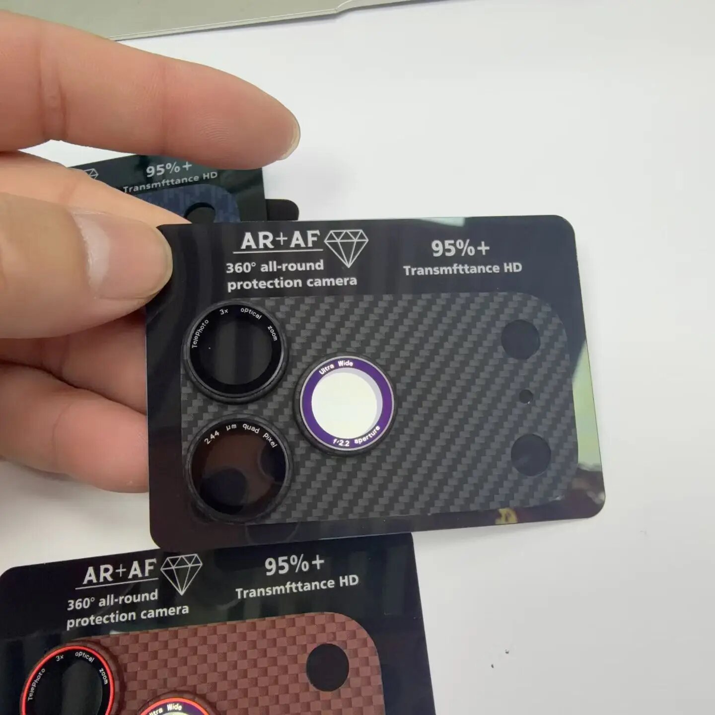 Защитное стекло из кевларового углеродного волокна для объектива камеры, стеклянный чехол для IPhone 17 Pro Max, высококачественный чехол для аксессуаров для объектива телефона for 17Pro, Black