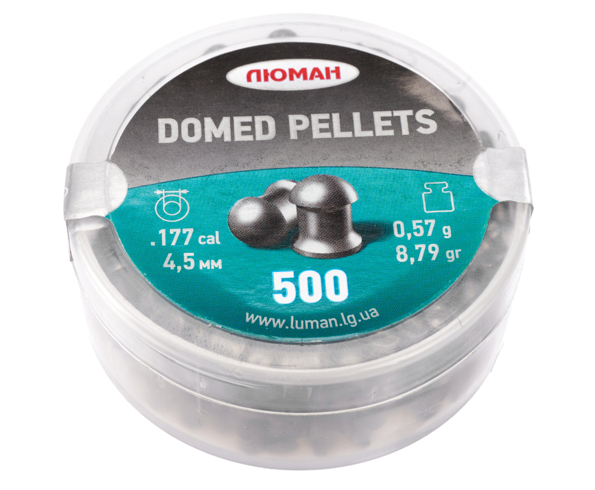 Пули пневматические Люман Domed Pellets 4.5 мм (500 шт, 0.57 г)