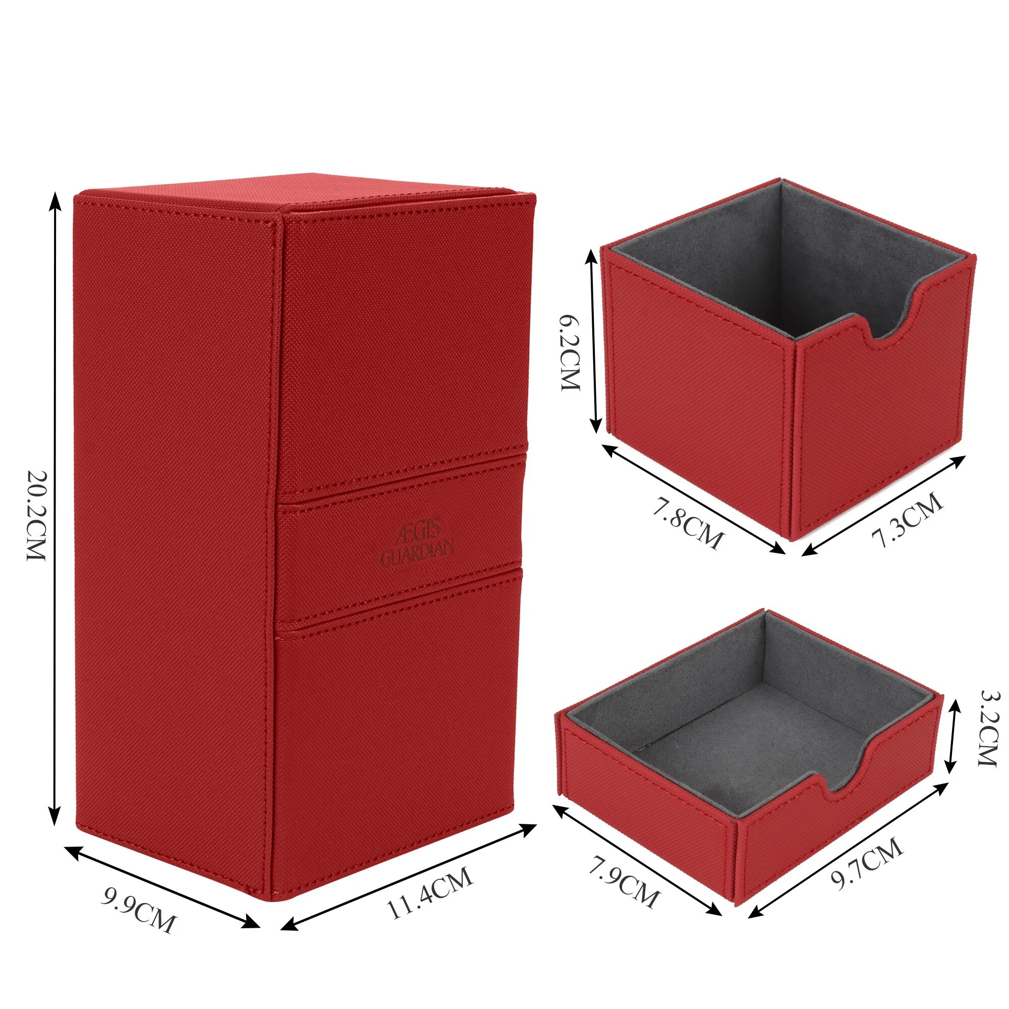 AEGIS GUARDIAN AG box для карт 200+ Красный, Red