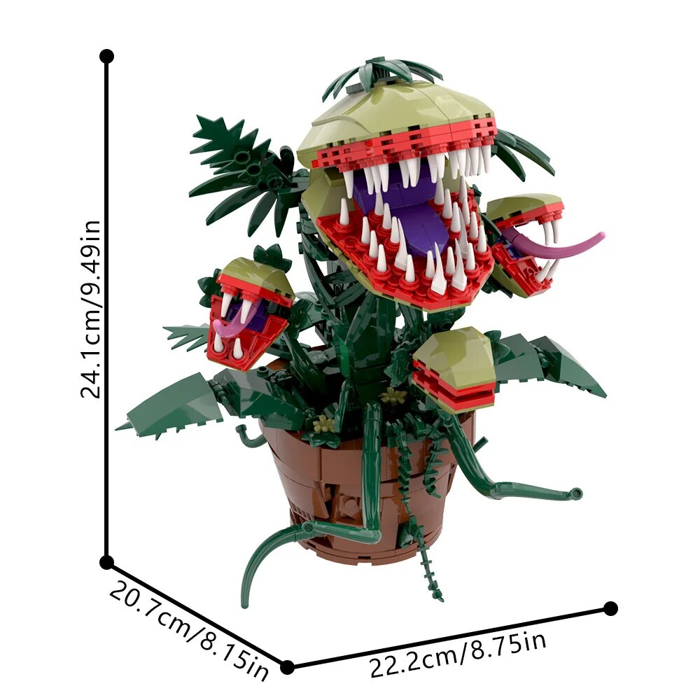 MOC Audrey II Пиранья строительный набор S0049-614 Pcs