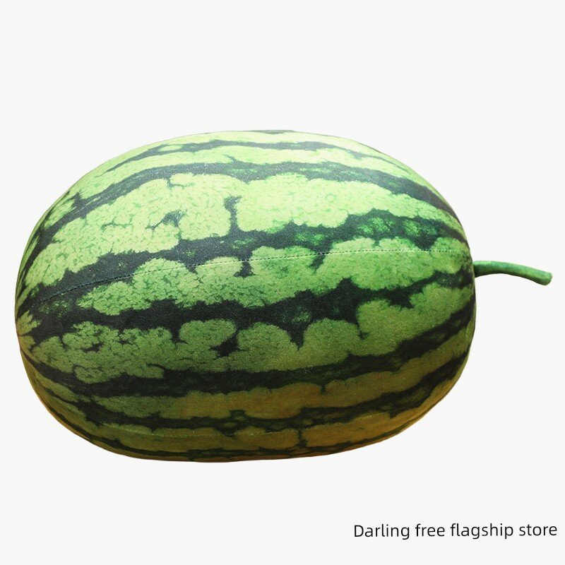 Большая реалистичная 3D-игрушка-подушка в виде арбуза, плюшевая кукла, фруктовый декор, реквизит, украшение, детская